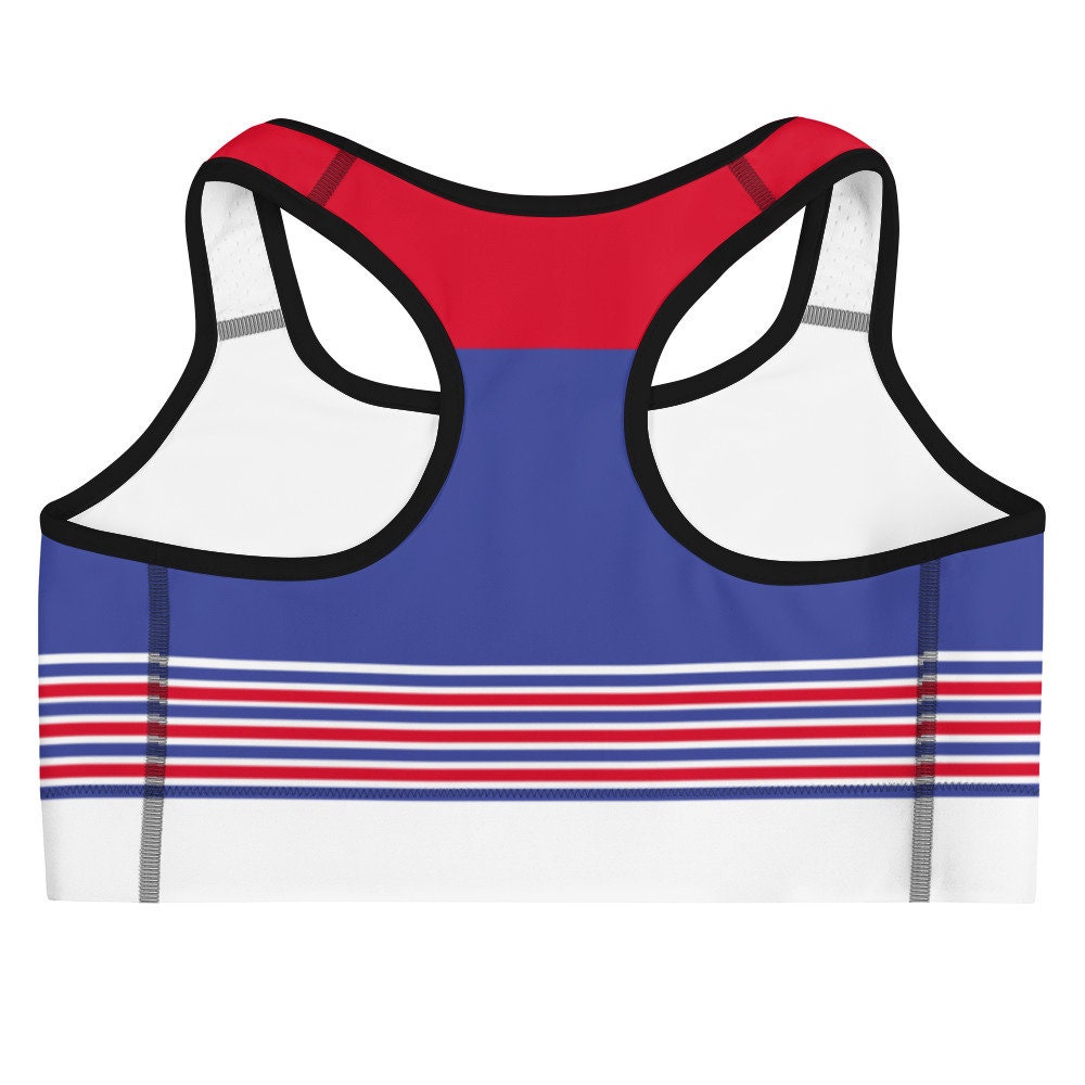 Blue Sports Bra Russia Bra White Sports Bra Red Sport Bra Etsy