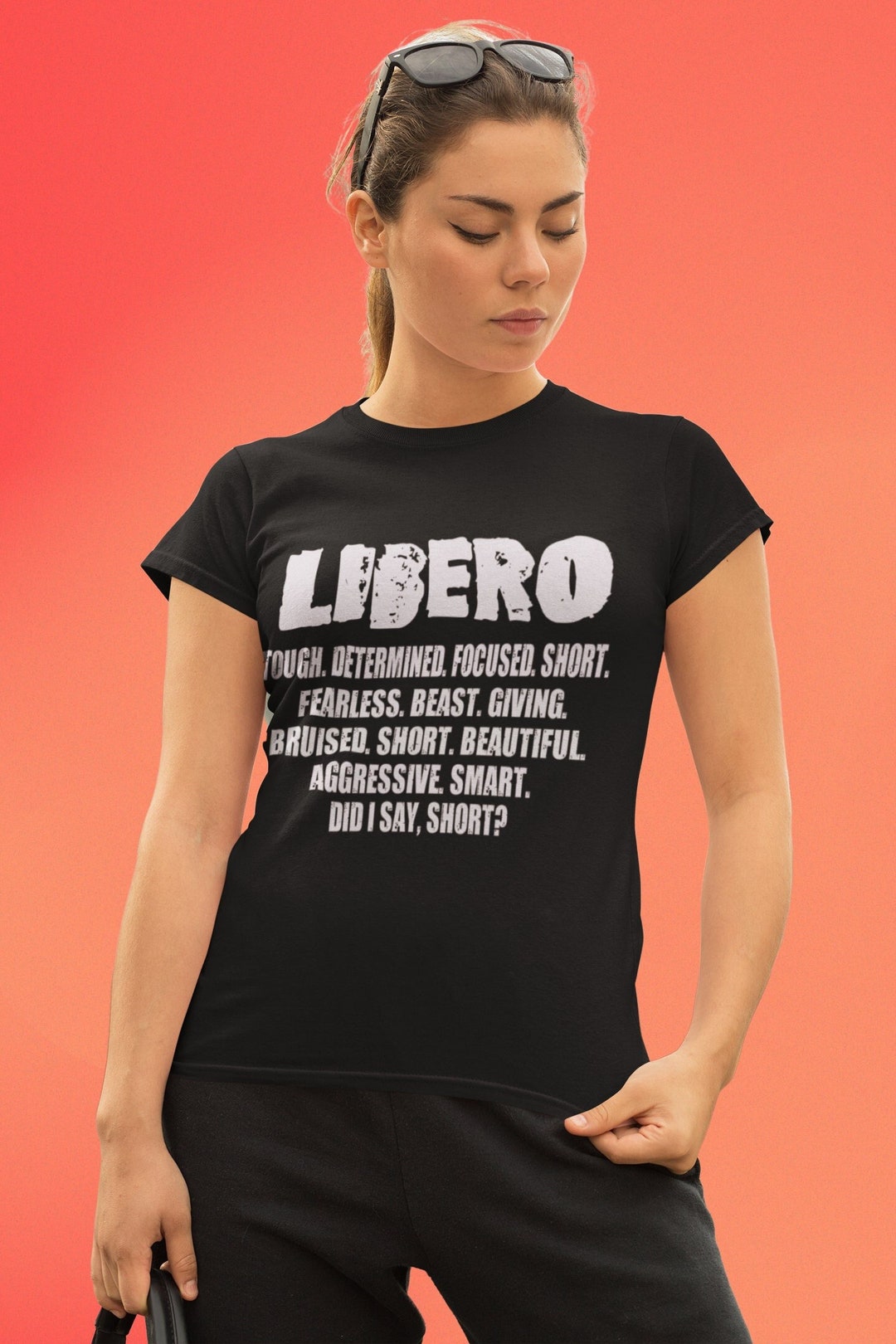 Volleyball Shirt, LIBERO Tough, Determined Shirt, Funny Volleyball ...