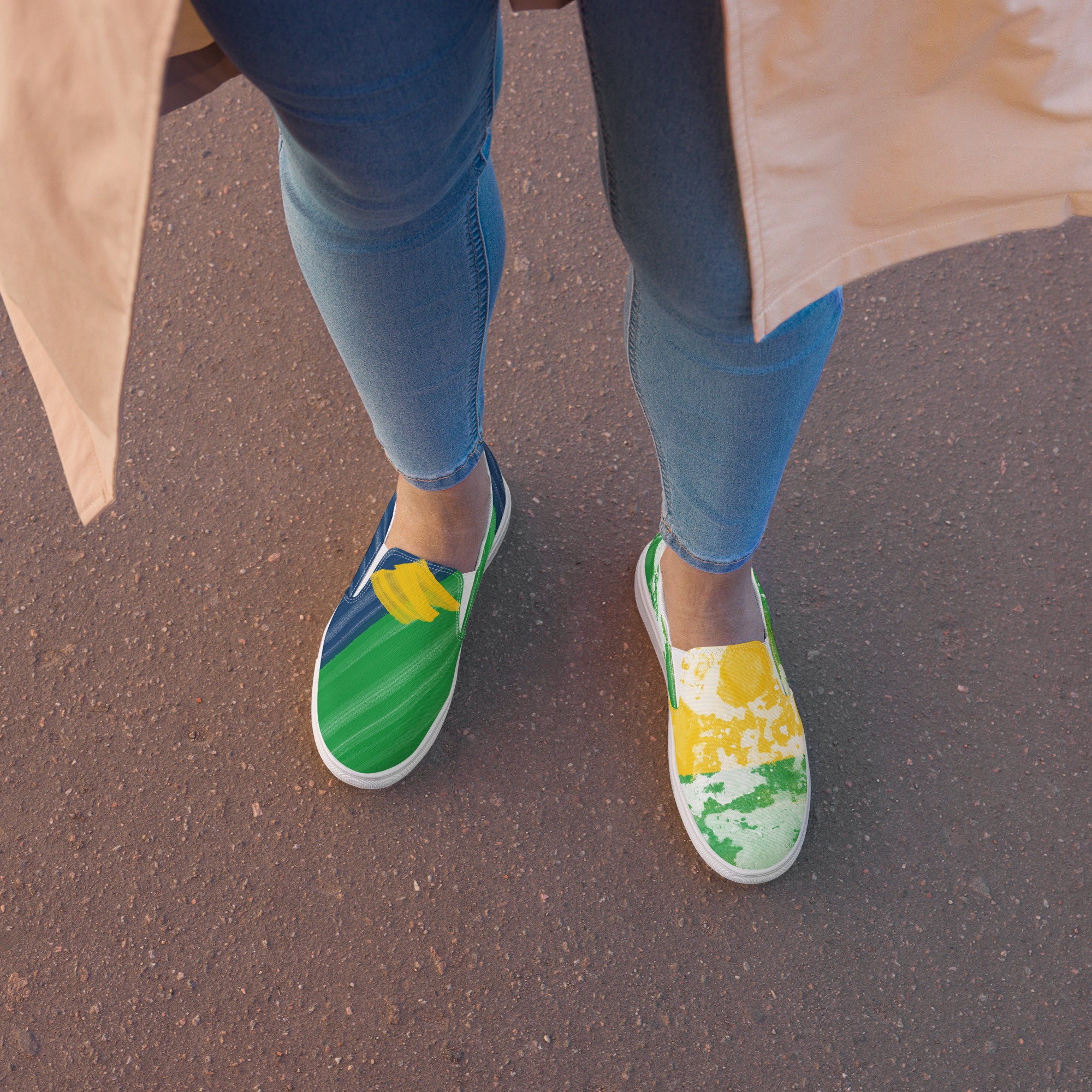 Women Slip-on Canvas Shoes, Beach Volleyball Shoes, Canvas Slip Ons ...