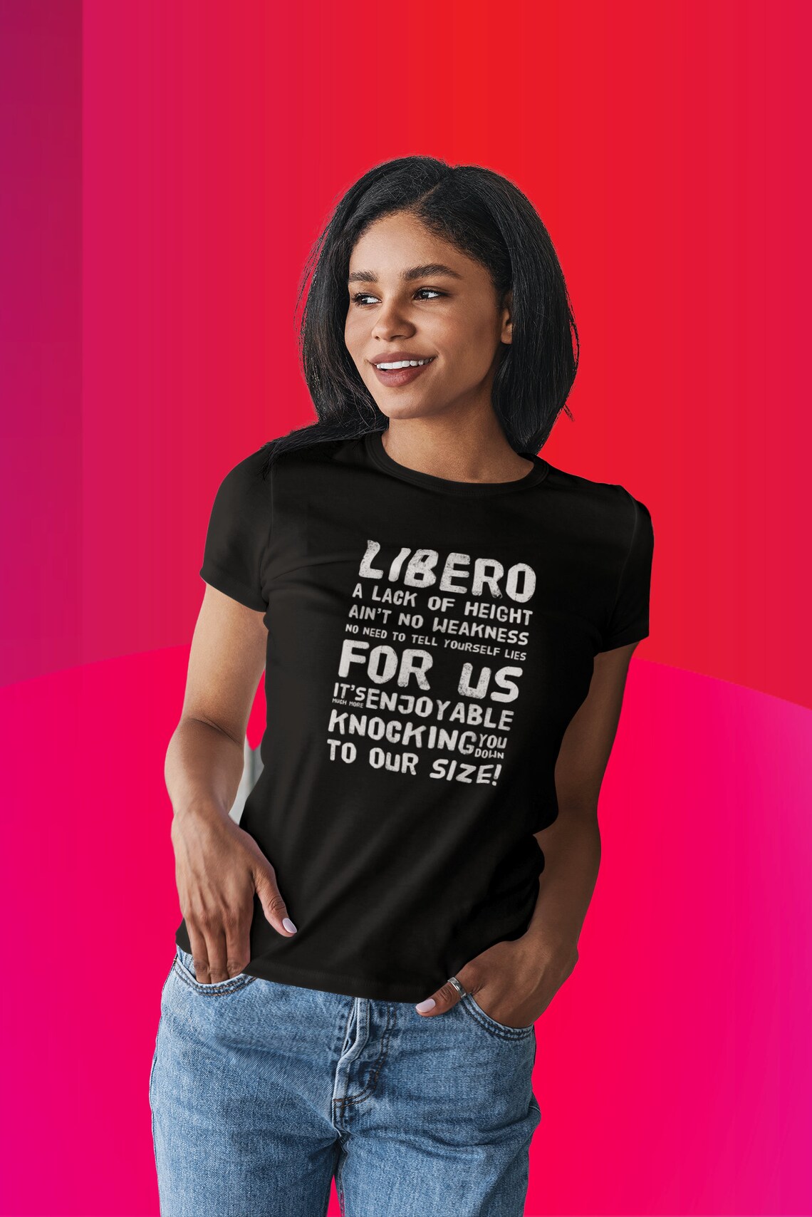Libero A Lack of Height Aint No Weakness No Need to Tell - Etsy