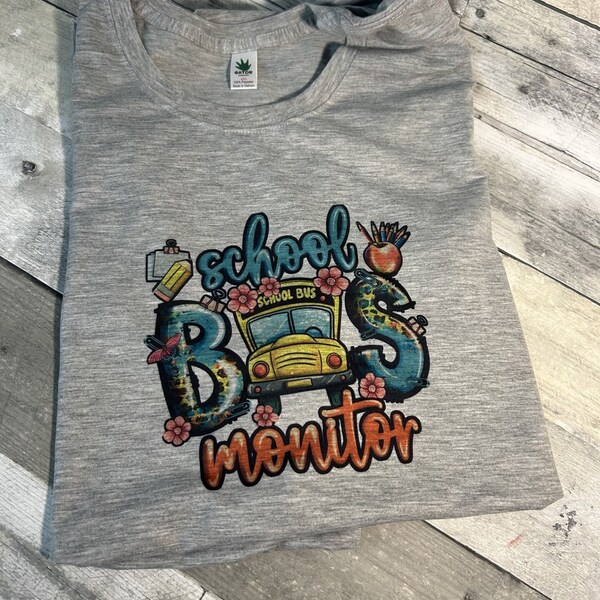 Bus Monitor Shirt - Etsy