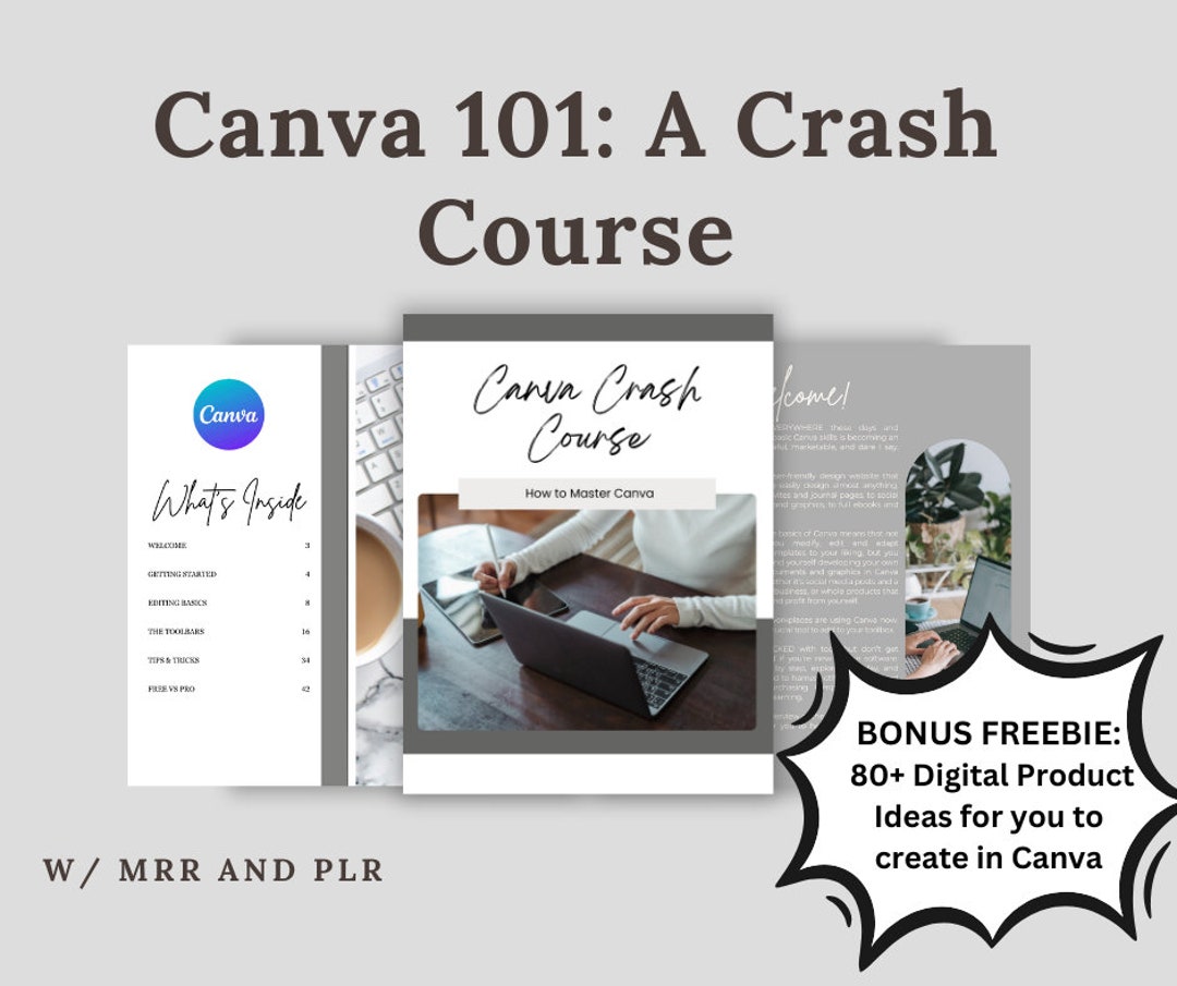 Canva 101: A Crash Course How to Guide With Master Resell Rights MRR ...
