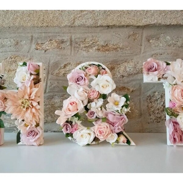 Flower Letters - Etsy