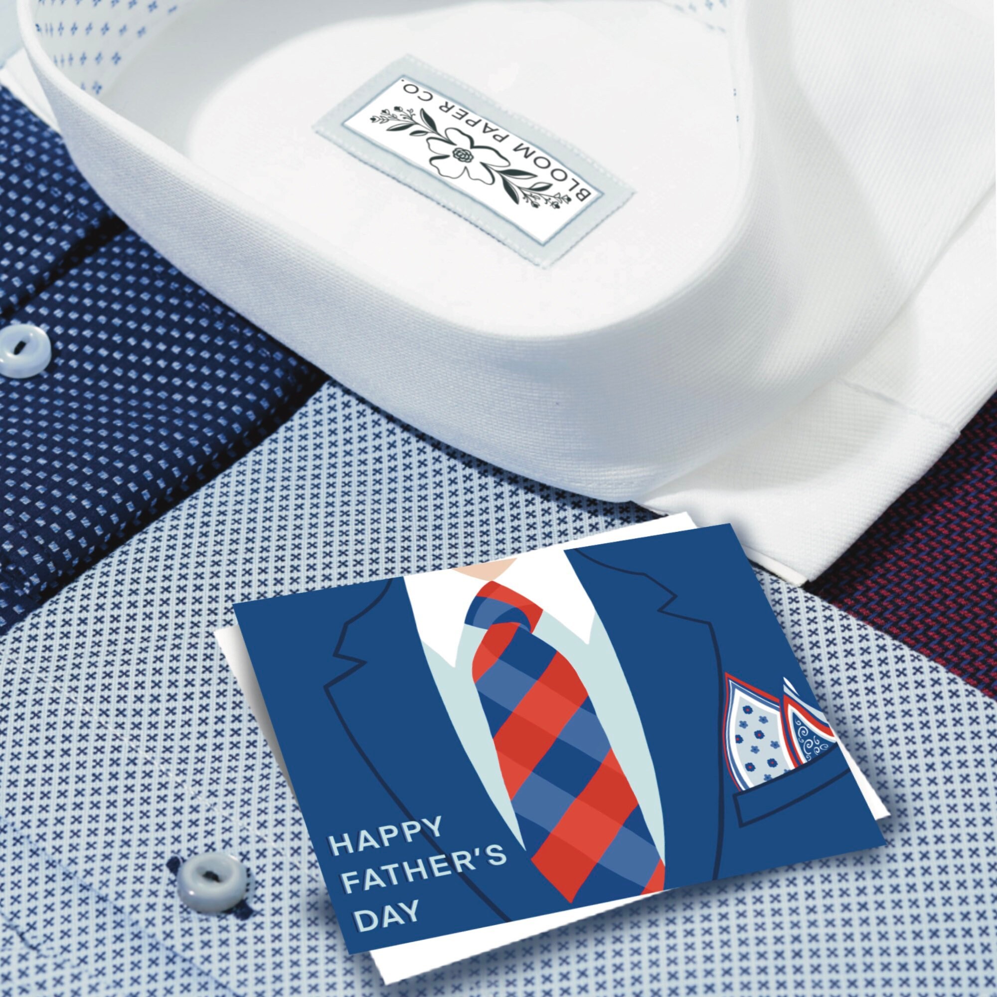 Happy Father’s Day Card, Classy Preppy Father’s Day Card, Card for Him ...