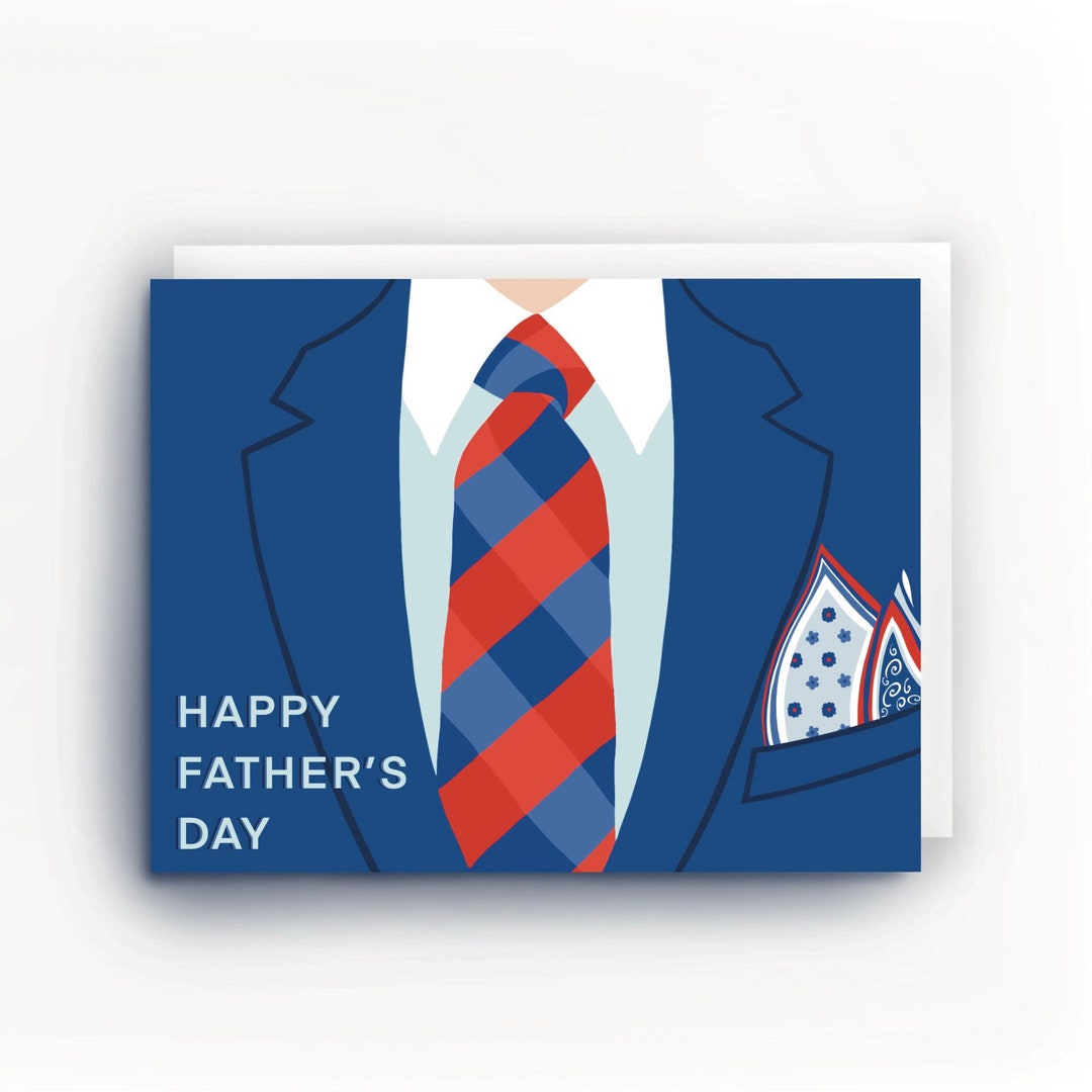 Happy Father’s Day Card, Classy Preppy Father’s Day Card, Card for Him ...