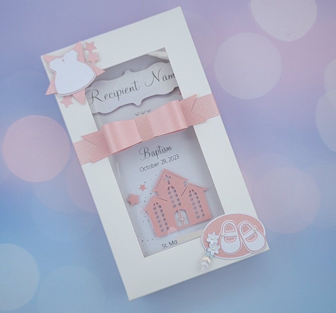 Baptism|christening|baby Dedication Keepsake Card: Handmade ...
