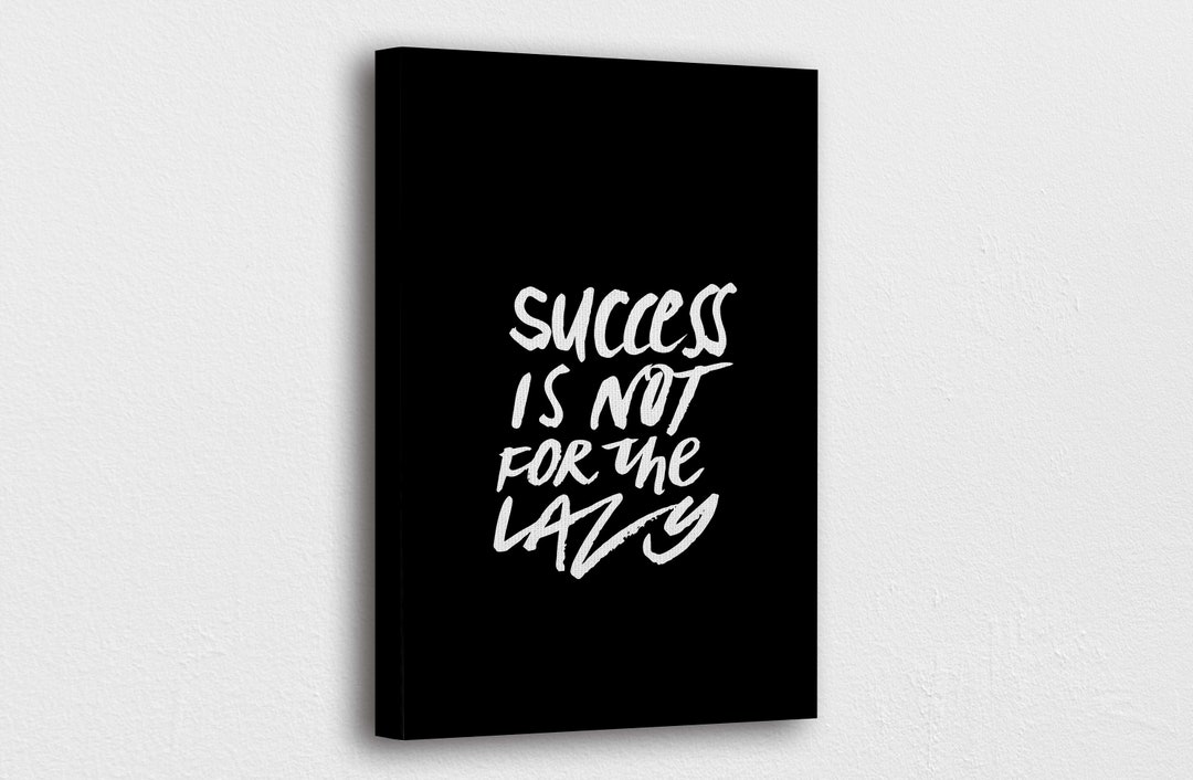 Motivational Art Canvas-life's Success Motivational Art Canvas/printed ...