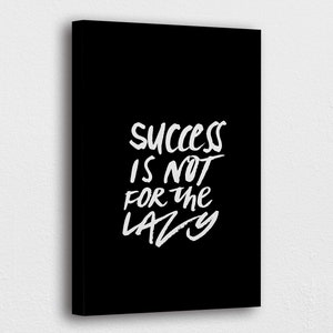 Motivational Art Canvas-life's Success Motivational Art Canvas/printed ...