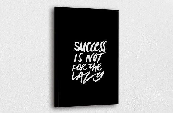 Motivational Art Canvas-life's Success Motivational Art | Etsy