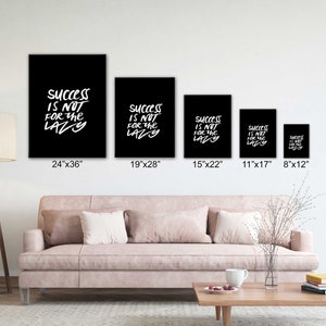 Motivational Art Canvas-life's Success Motivational Art Canvas/printed ...