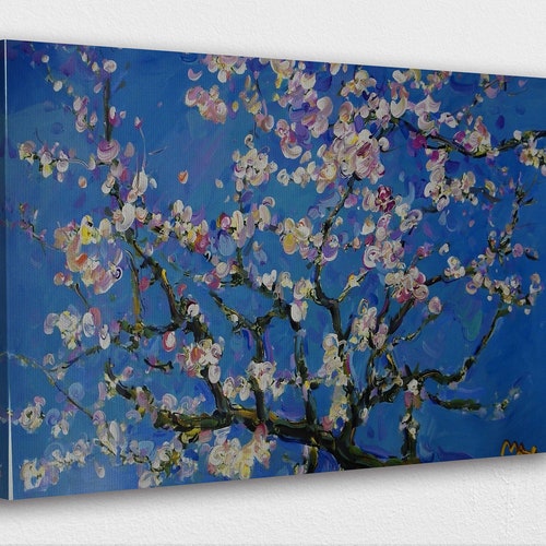 Almond Blossoms Van Gogh Blossom Canvas Flower Art Prints - Etsy
