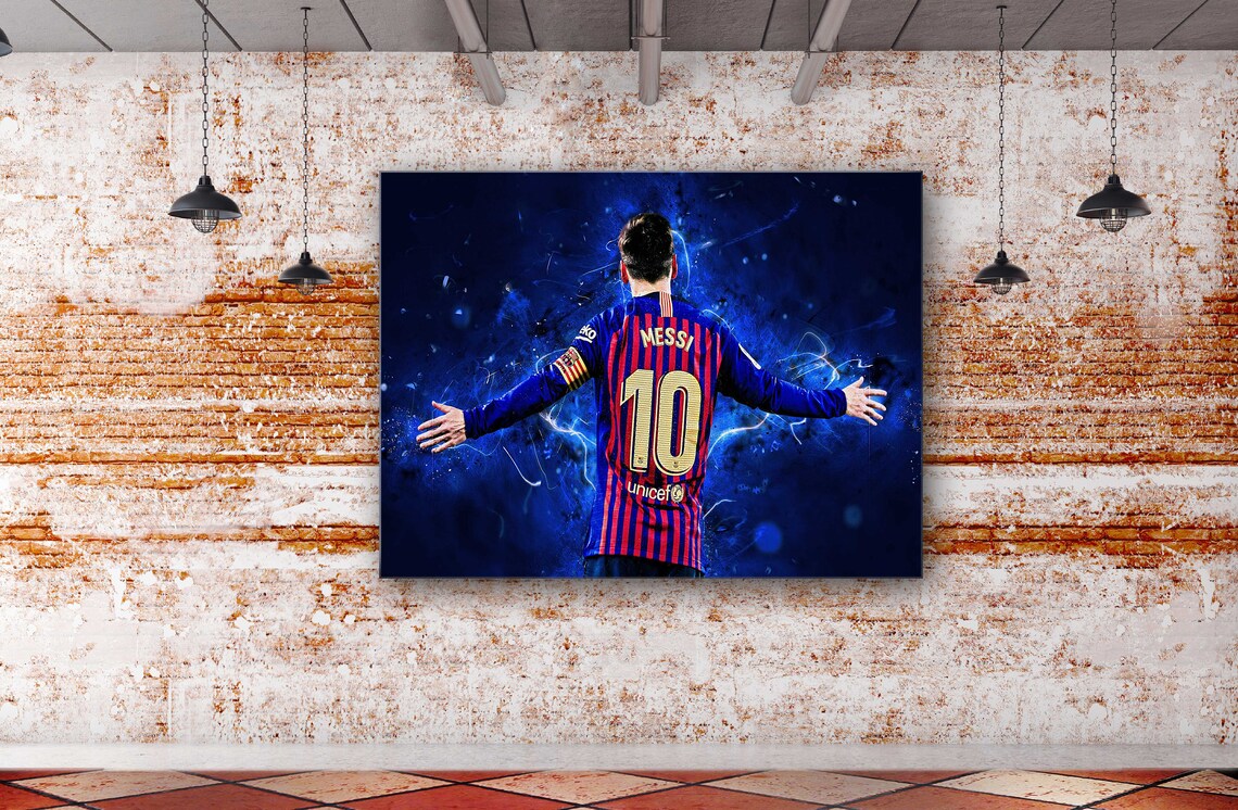 Lionel Messi Art Canvas Art Poster/printed Picture Wall Art - Etsy