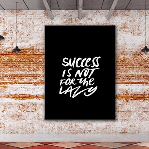 Motivational Art Canvas-life's Success Motivational Art Canvas/printed ...