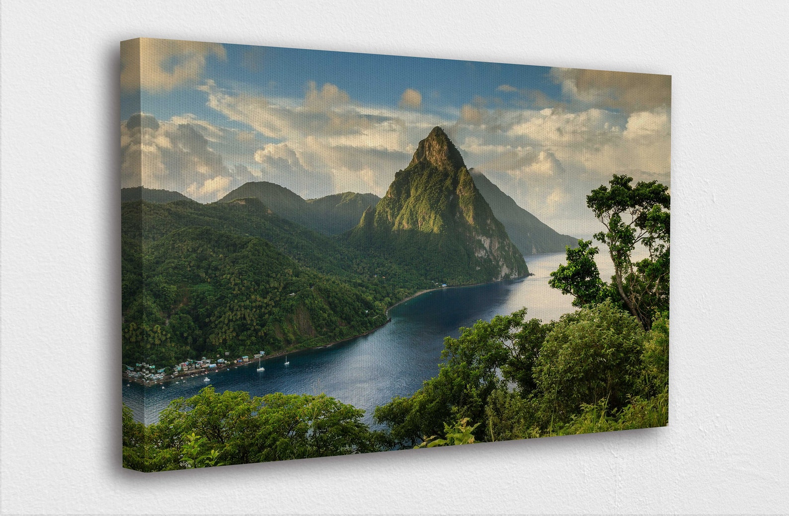 Famous Places Art Canvas-Gros Piton Mountain Saint Lucia Art | Etsy