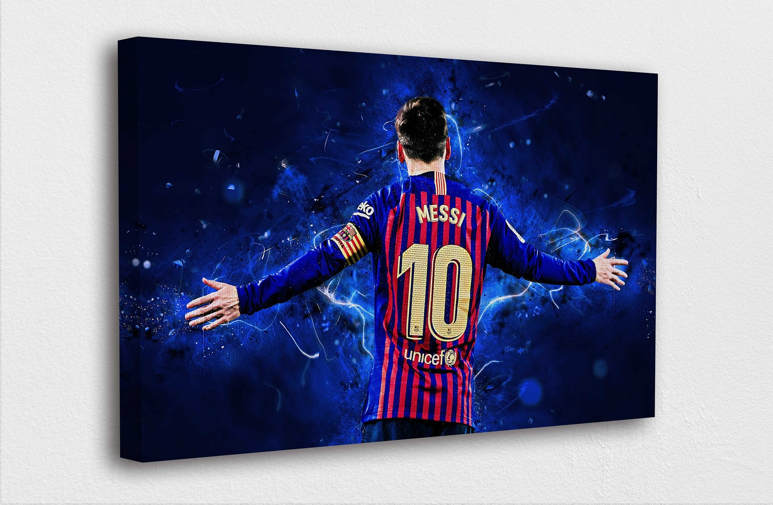 Lionel Messi Art Canvas Art Poster/printed Picture Wall Art - Etsy