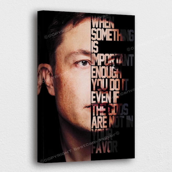 Elon Musk Posters - Etsy