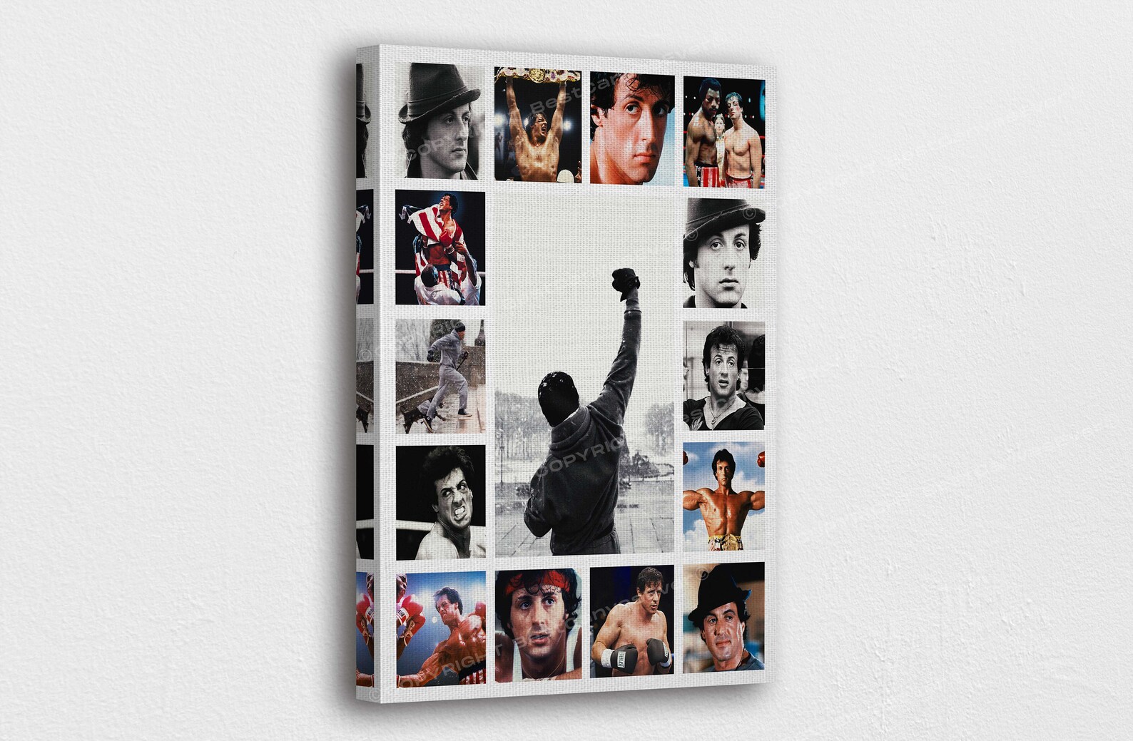 Rocky Balboa Art Canvas-Rocky Balboa Collage Pictures Art | Etsy