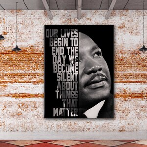 Martin Luther King Art Canvas-inspirational Quotes Art Poster/printed ...