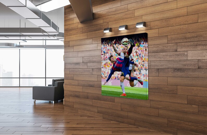Lionel Messi Art Canvas-lionel Messi Bicycle Kick Art Canvas | Etsy
