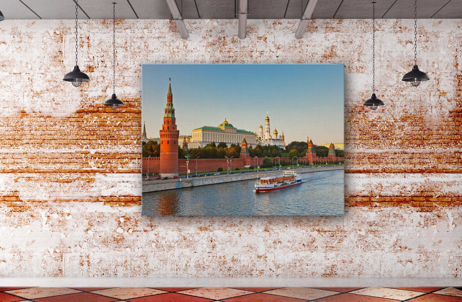 Famous Places Art Canvas Poster-the Moscow Kremlin Art Canvas - Etsy