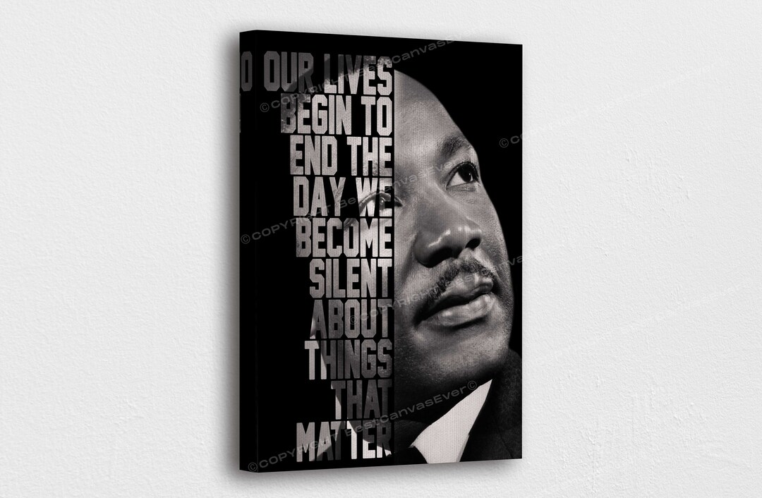 Martin Luther King Art Canvas-inspirational Quotes Art Poster/printed ...