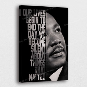 Martin Luther King Art Canvas-inspirational Quotes Art Poster/printed ...