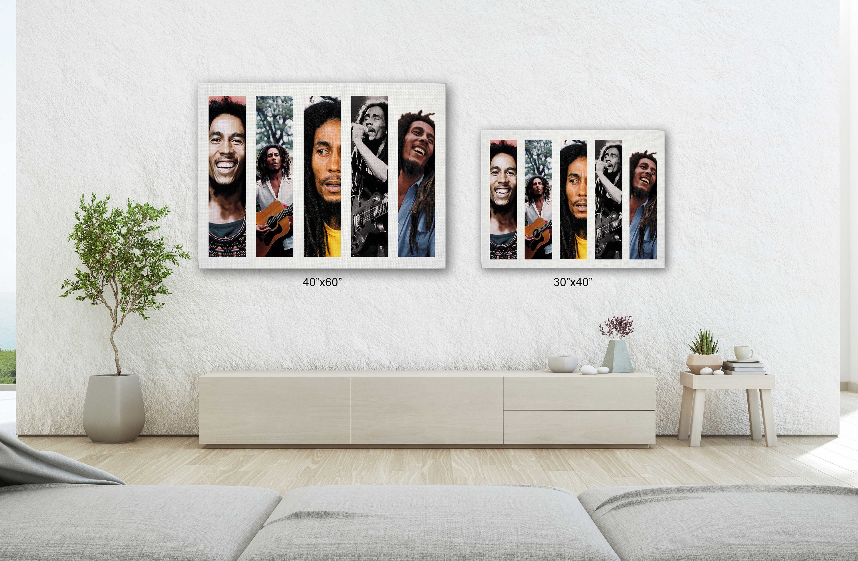Bob Marley Art Canvas Bob Marley Collage Art Canvas Poster - Etsy UK