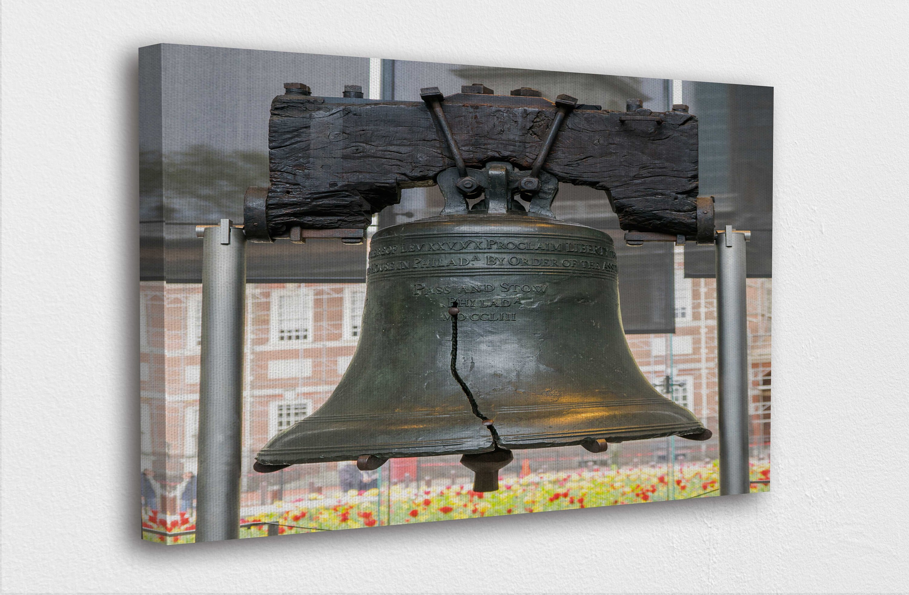 Famous Places Art Canvas-liberty Bell Philadelphia Art Canvas | Etsy