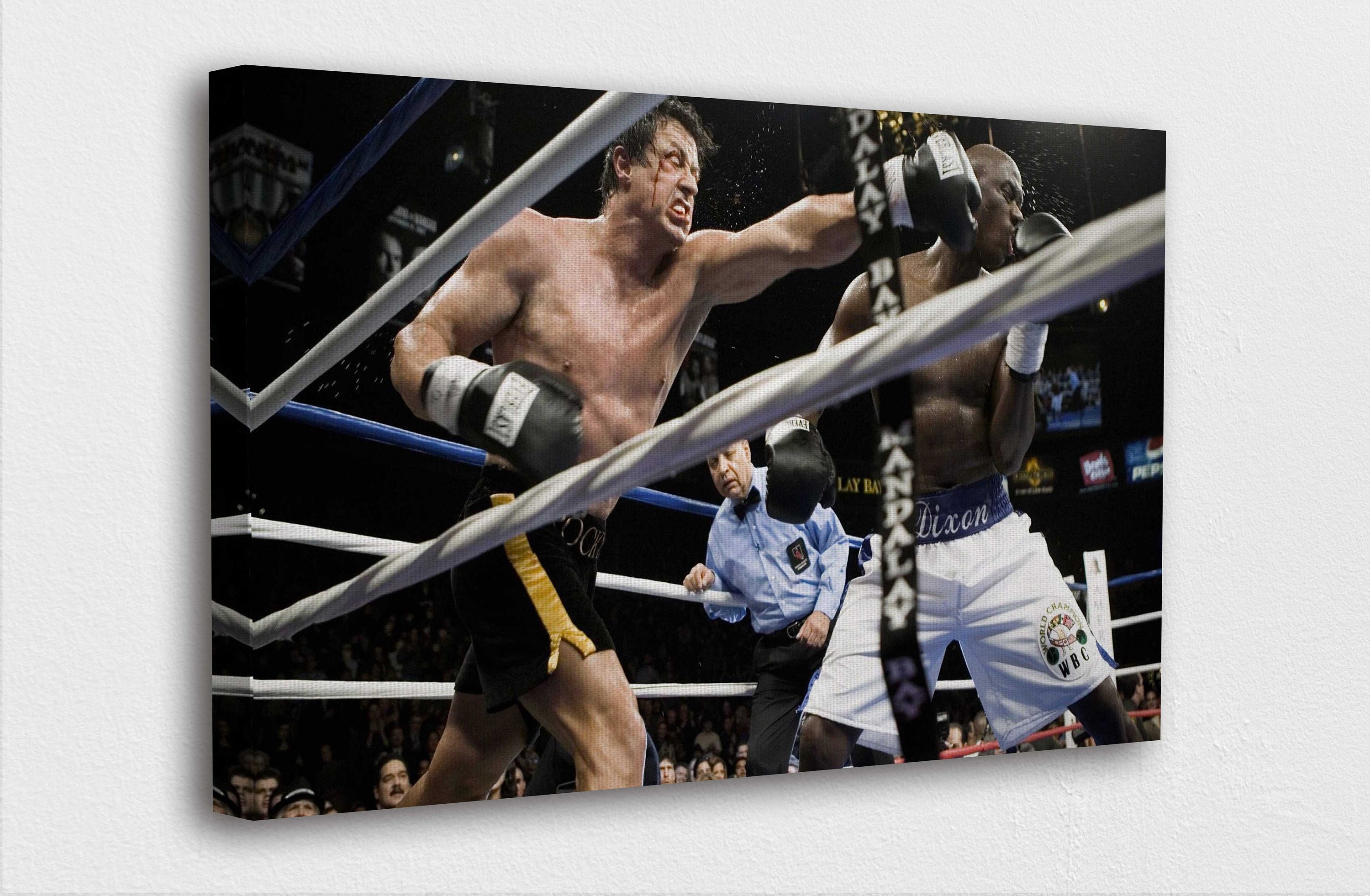 Rocky Balboa Art Canvas Rocky Balboa Rocky Punch Art Etsy