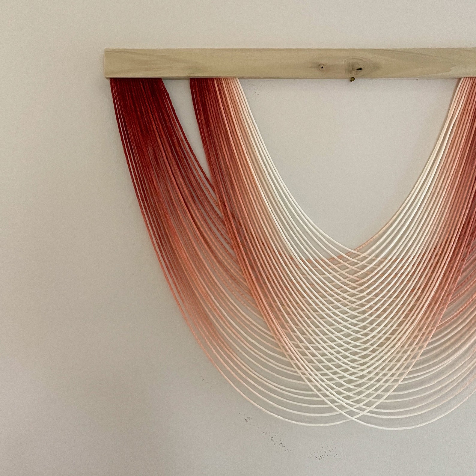 Isla in Sunset Rose - Wall Art - Large Yarn Wall Hanging/tapestry - Etsy