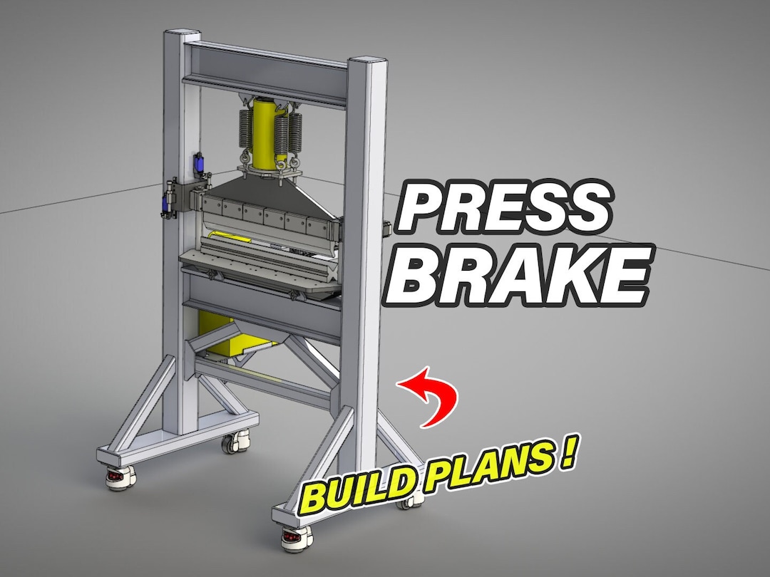 DIY Shop Hydraulic Press Brake - Digital Build Plans [inches] - Etsy