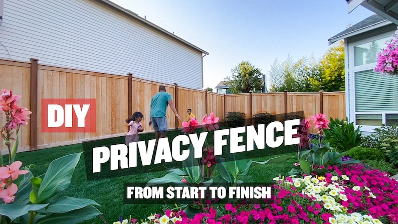 Full Panel Cedar Privacy Fence Layout/diagram Cheat Sheet - Etsy
