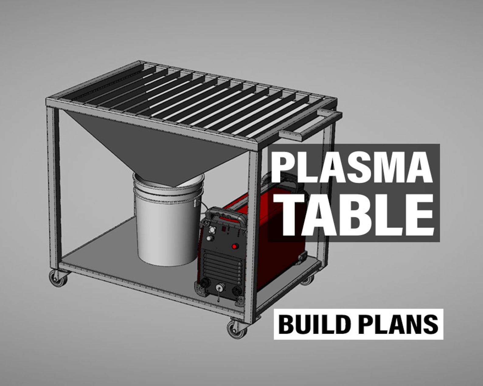 DIY Plasma Table Plans [standard] 24" X 36 " Work Area + CAD Model - Etsy