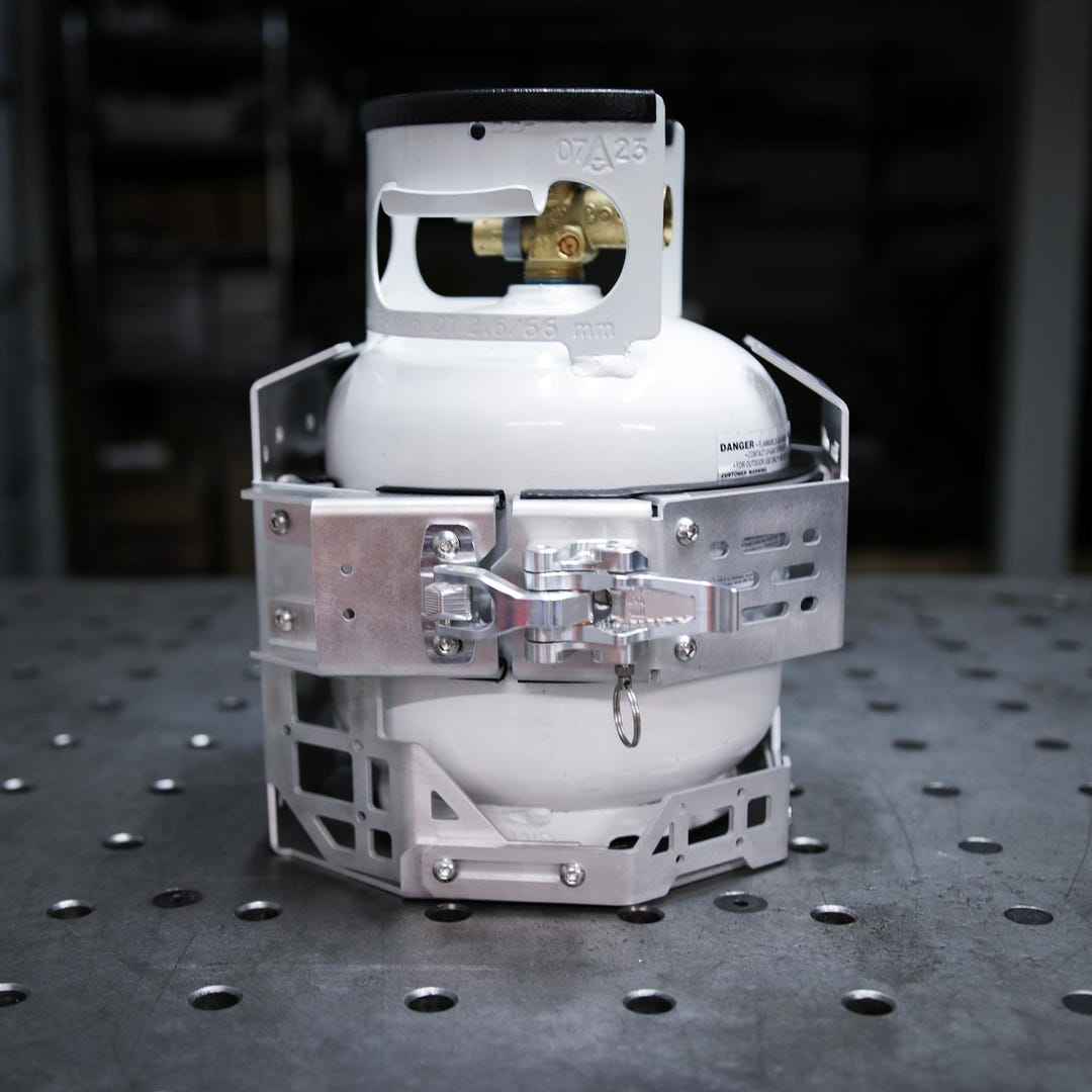 5 Lb Propane Tank Cylinder Mount, Cradle for Camping, Overlanding, off ...