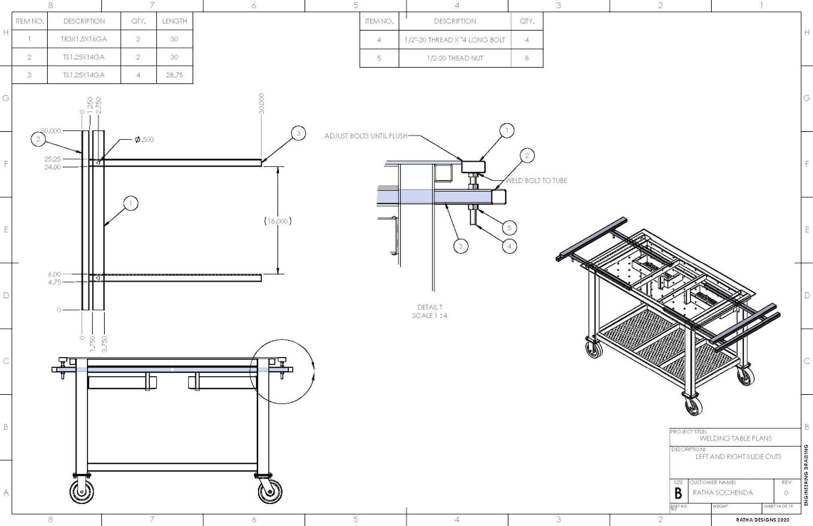 Welding Table Plans + Bonus 3D Model [standard & Metric] | DIY ...