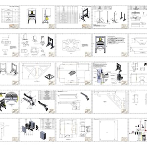 DIY Shop Hydraulic Press Brake - Digital Build Plans [inches] - Etsy