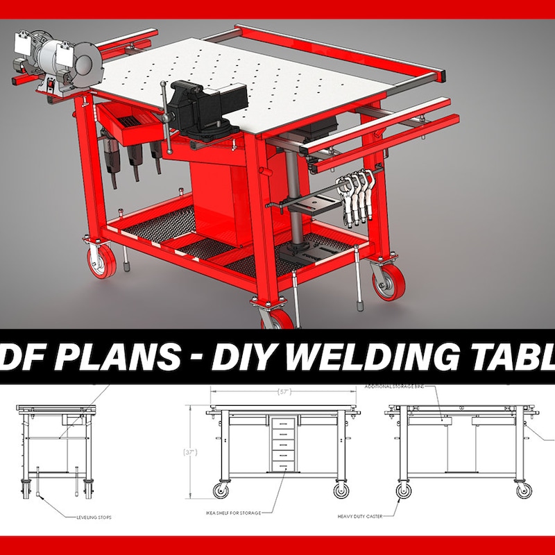 Welding Table Plans - Etsy