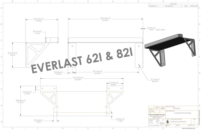 Everlast 62i + 82i Plasma Cutter Custom Shelve DXF Cut Files - Etsy