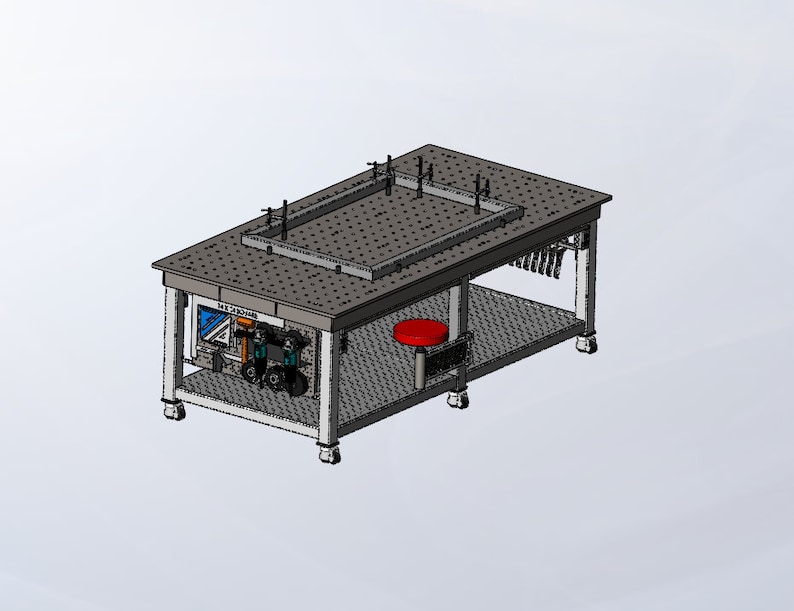 48" X 96" Welding Fixture Table [standard UNITS] - Digital Build Plans ...