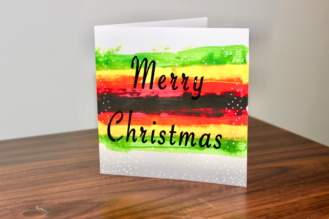 Merry Christmas Zimbabwe Coloured Card - Etsy