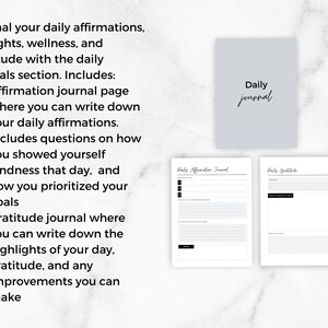 Affirmation Workbook Affirmation Journal Daily Affirmations - Etsy