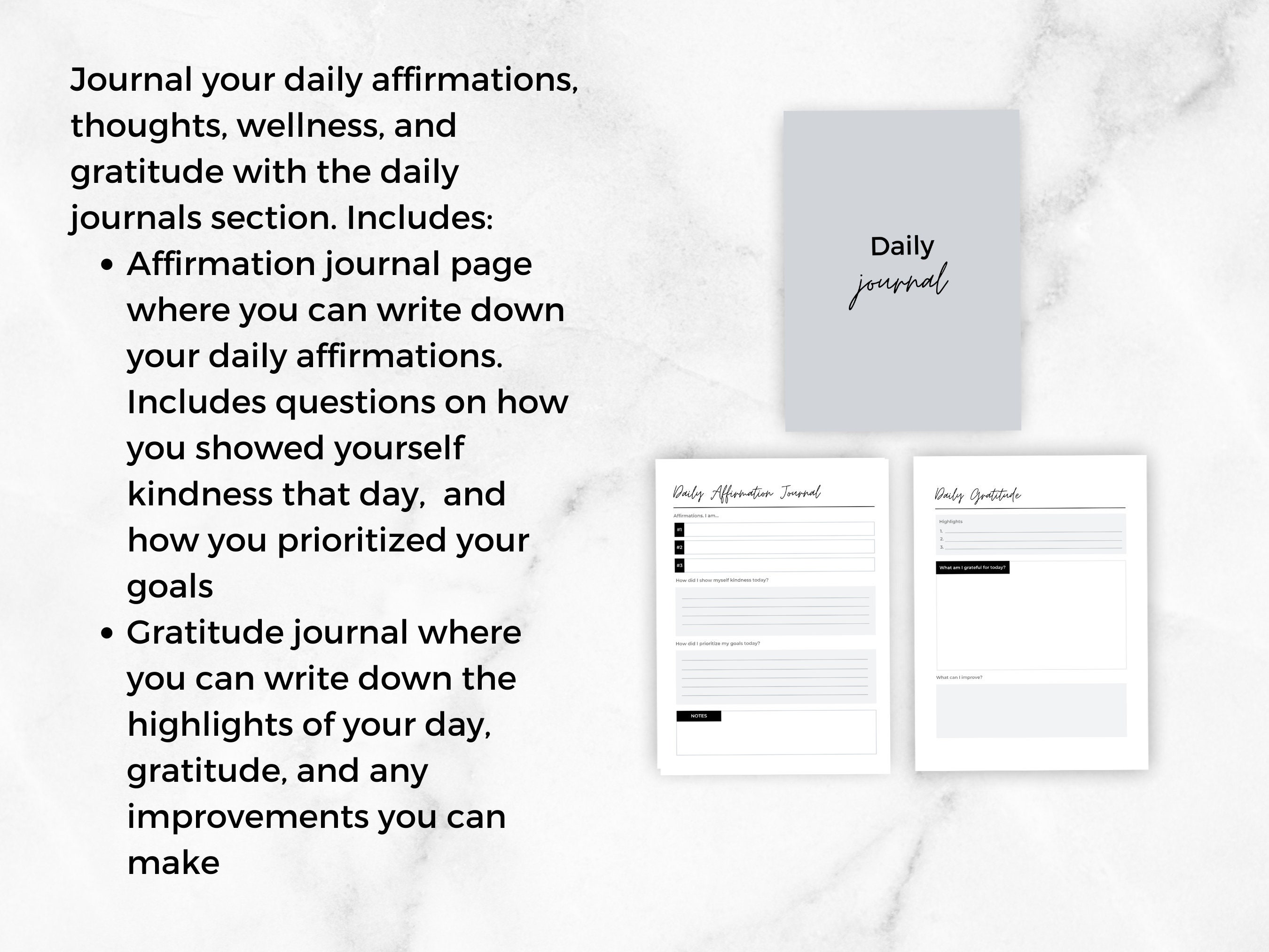 Affirmation Workbook Affirmation Journal Daily Affirmations | Etsy