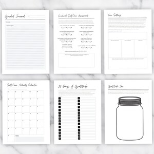 Self Care Workbook Self Care Journal Mindfulness Journal - Etsy