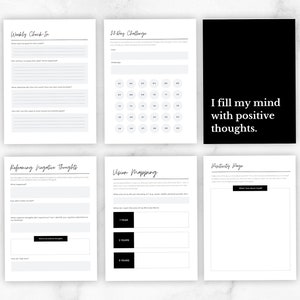 Affirmation Workbook, Affirmation Journal, Daily Affirmations, Mindset ...