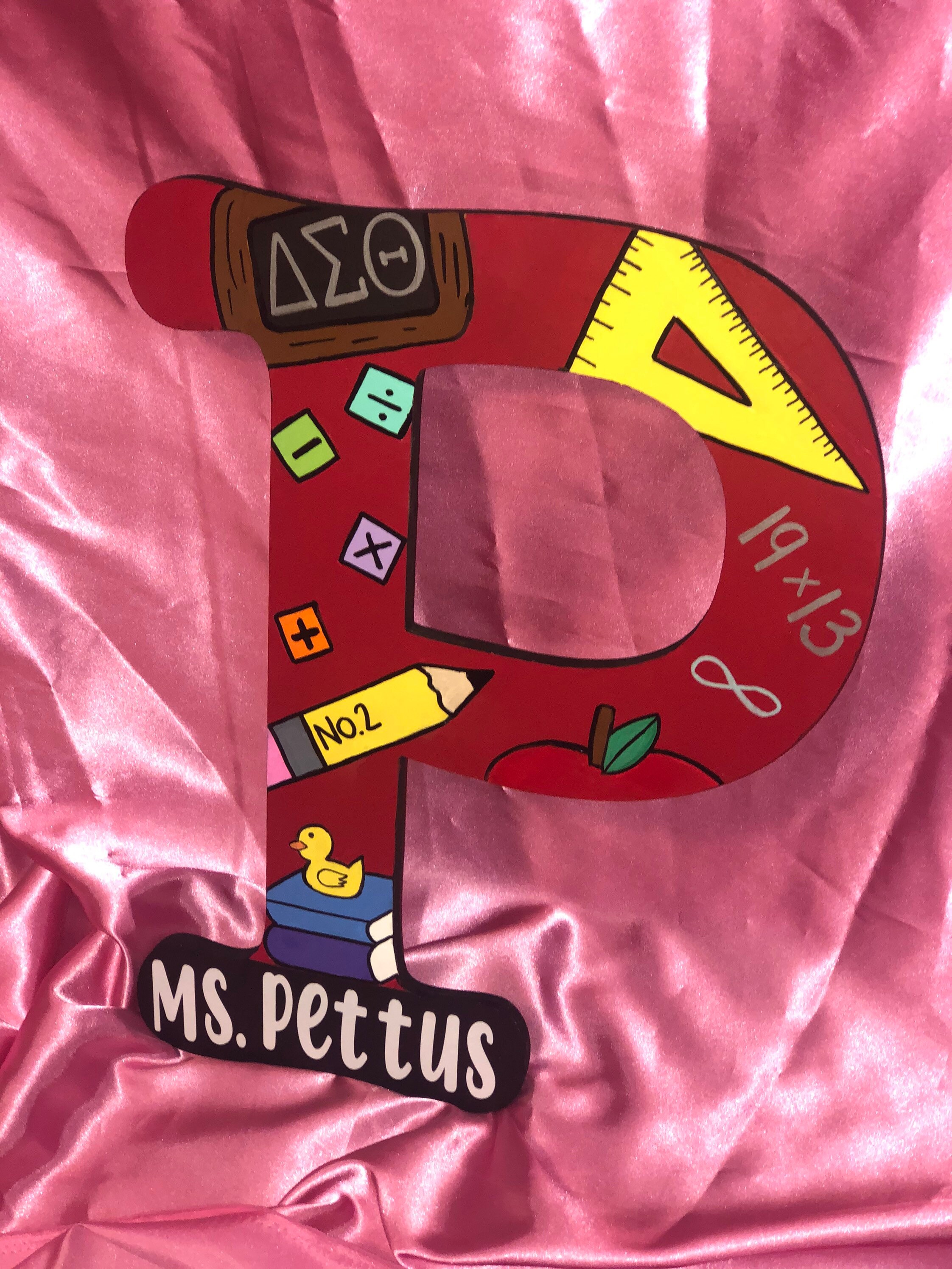 Customized Math/science Teacher Letter - Etsy