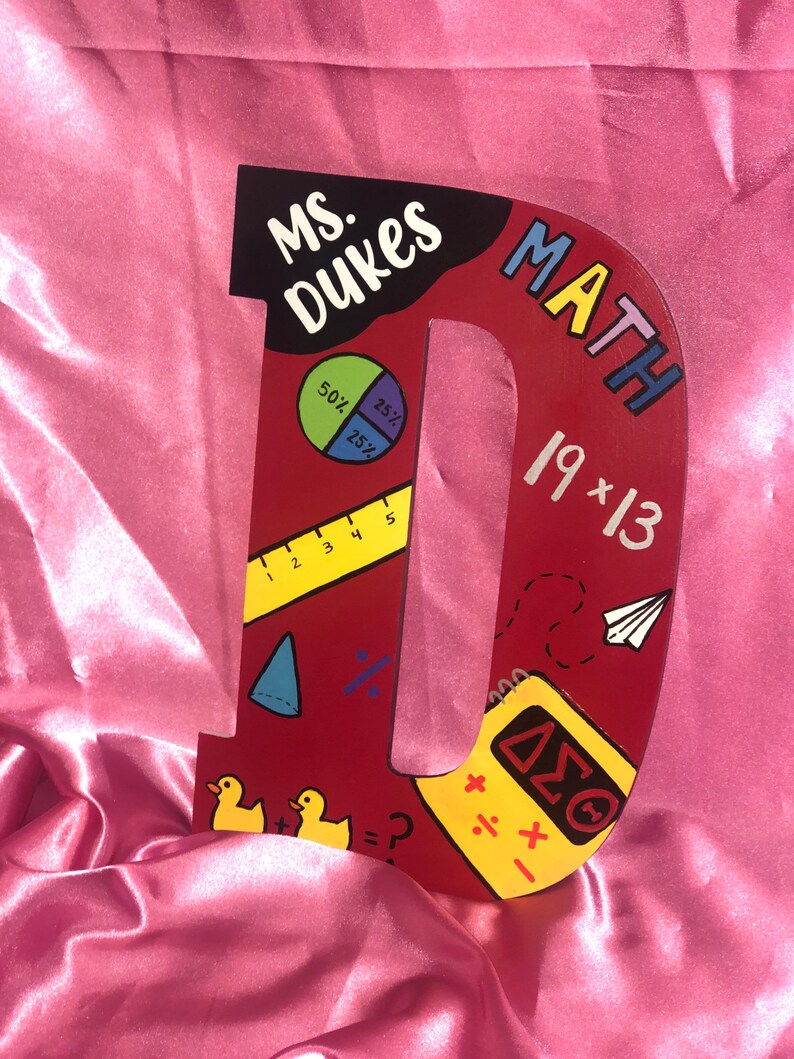 Customized Math/science Teacher Letter - Etsy