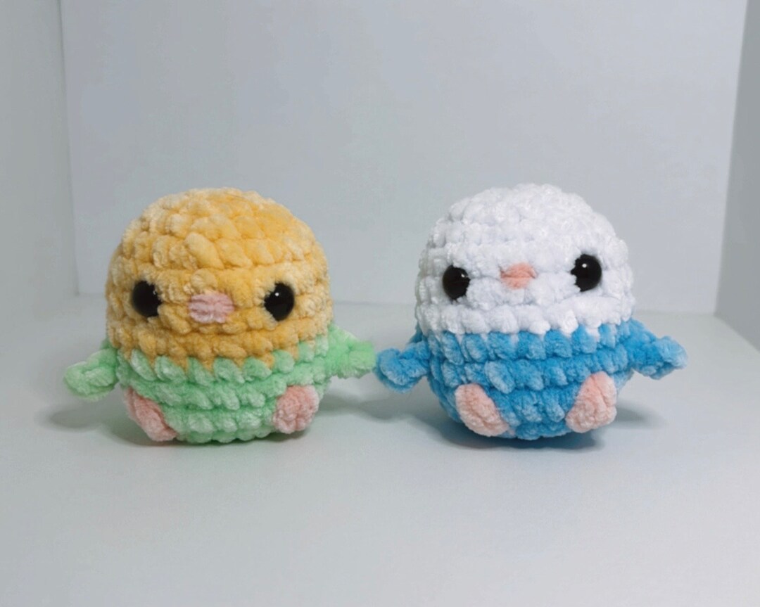 Little Bird Amigurumi Crochet Plush Parakeet Chibi Birb - Etsy