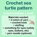 Crochet Sea Turtle PDF Pattern - Etsy