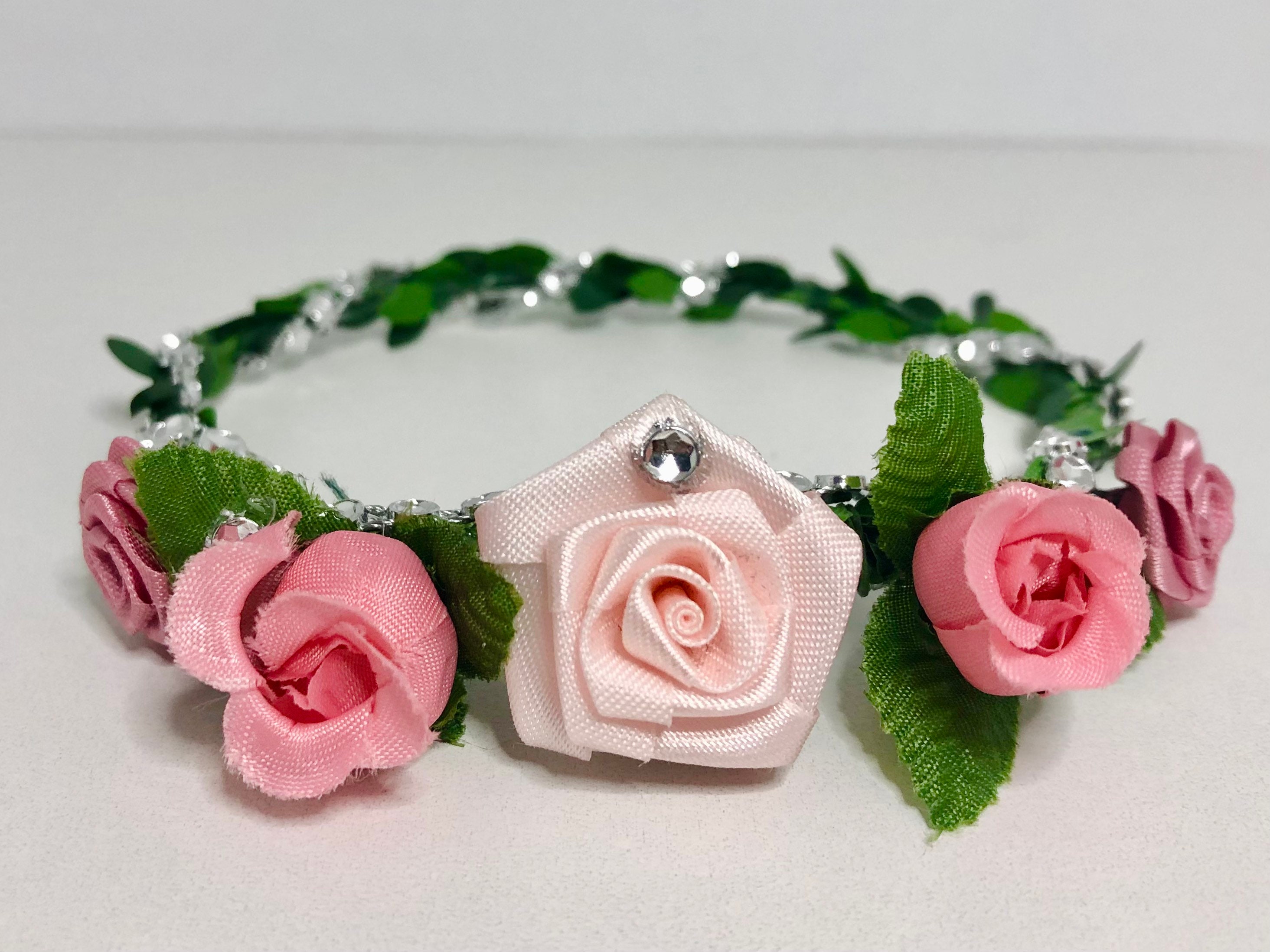 Beanie Boo Pink Rose Flower Crown beanie Boo NOT Included - Etsy