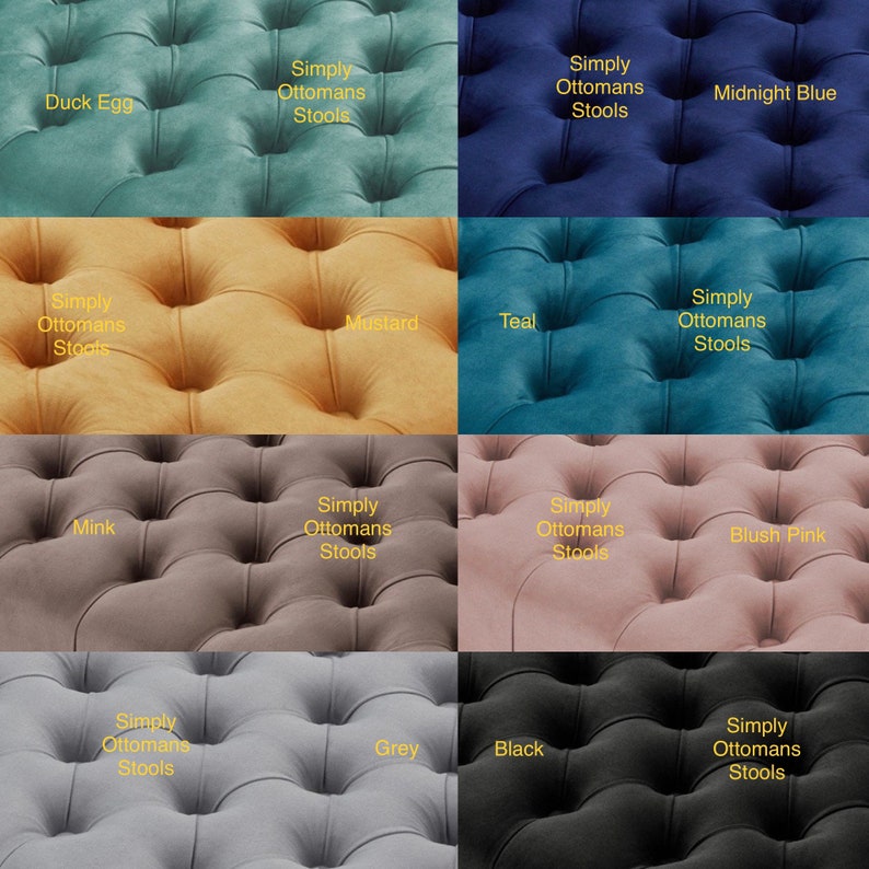 Chesterfield Storage Ottoman Bench Footstool Magazine - Etsy UK